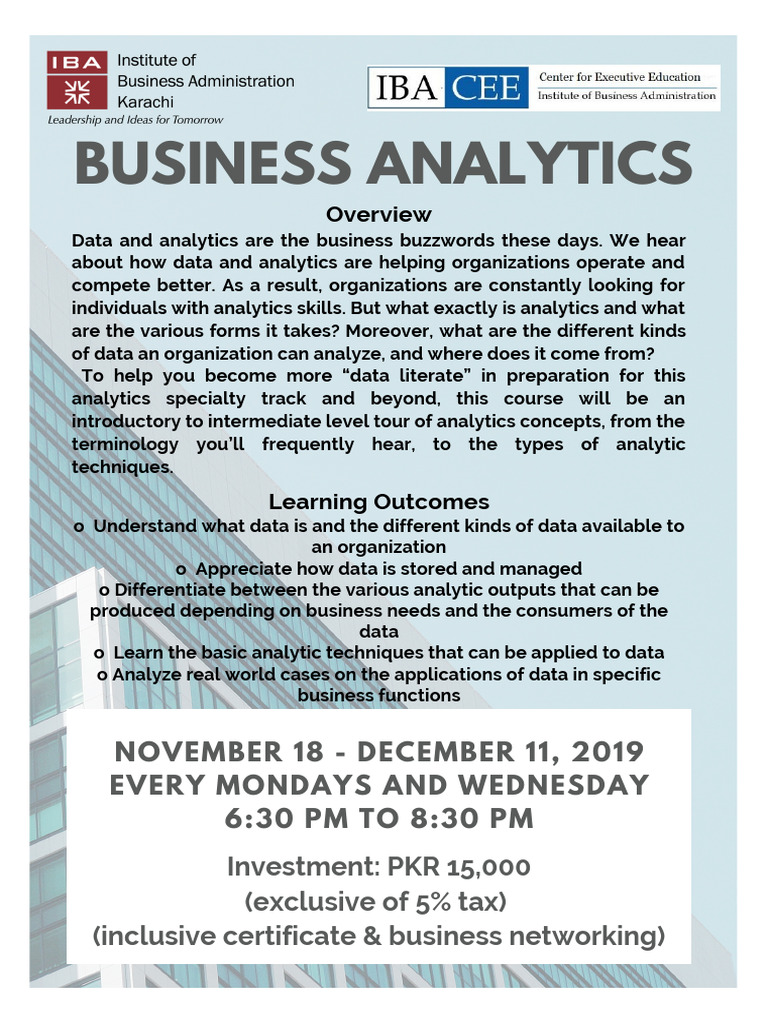 business-analytics | PDF | Analytics | Data