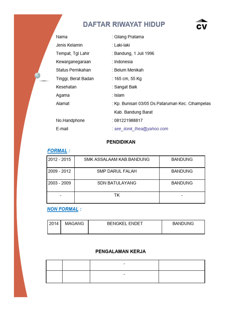 Gilang riwayat | PDF