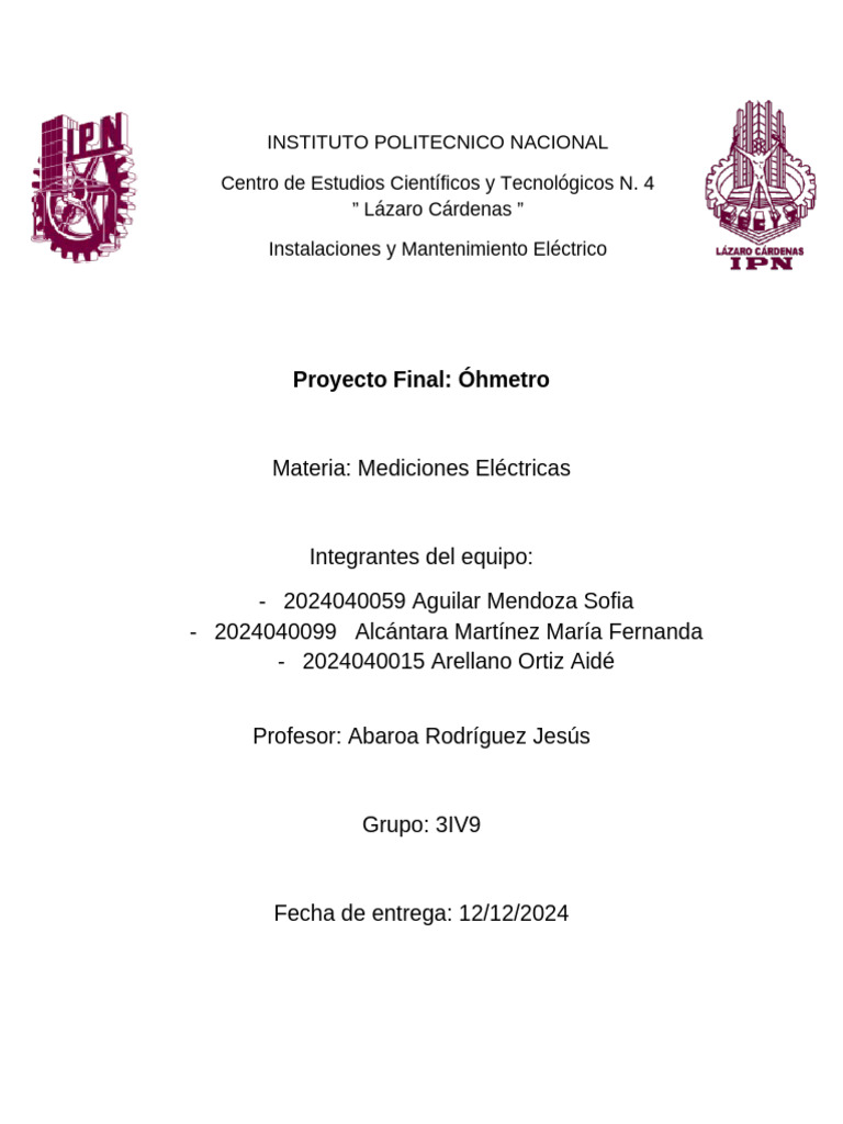 Guía Completa sobre el Óhmetro | PDF | Resistencia Eléctrica y ...