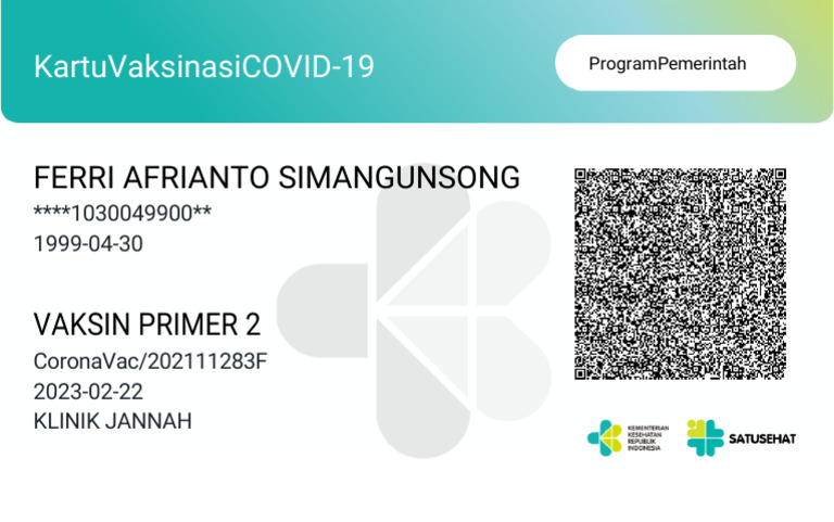 Sertifikat-Vaksin-Dosis 2-Ferri Afrianto Simangunsong-718 | PDF