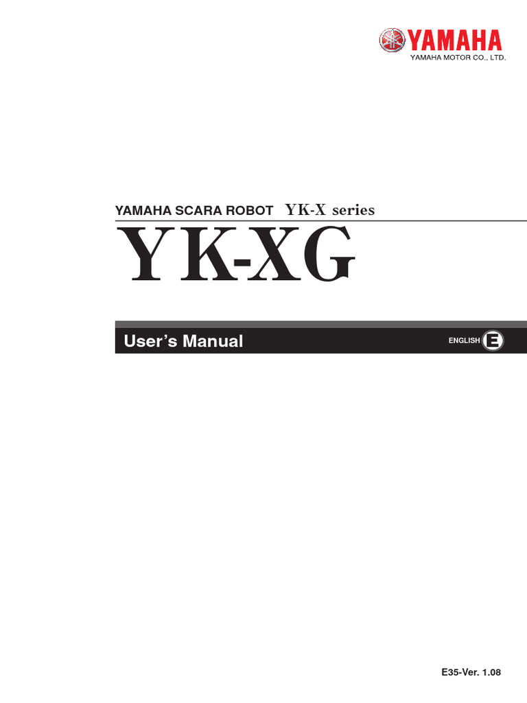 Ykx Series | PDF | Robot | Robotics