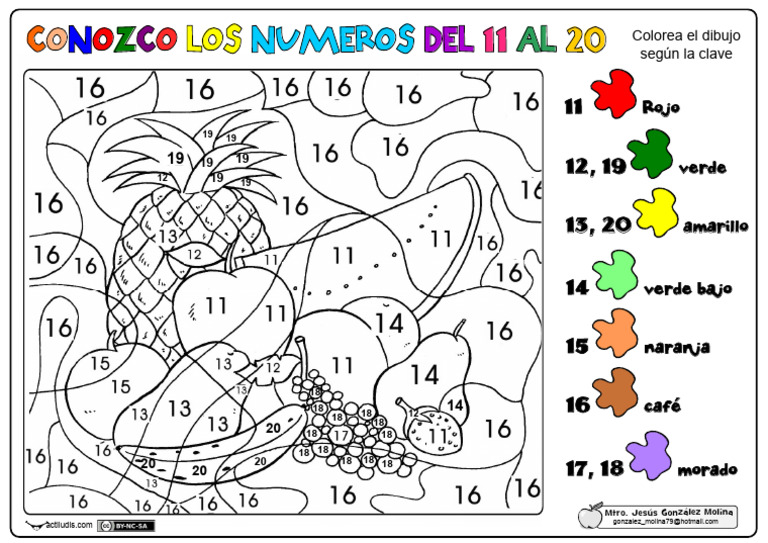 Conozco Los Números Del 11 Al 20 | PDF