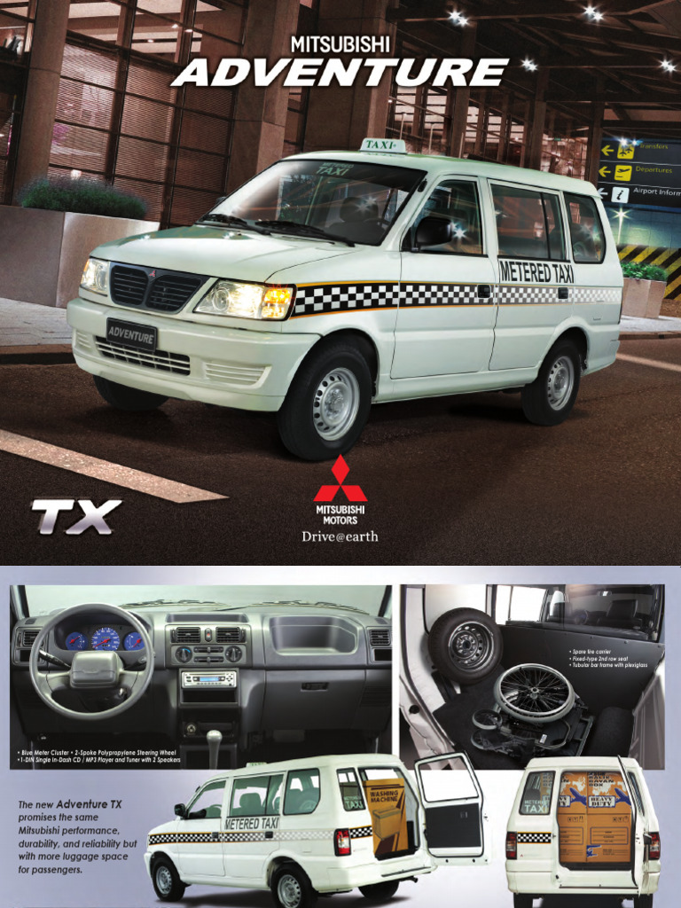 Mitsubishi Adventure TX 2017 PH | PDF | Automotive Technologies ...