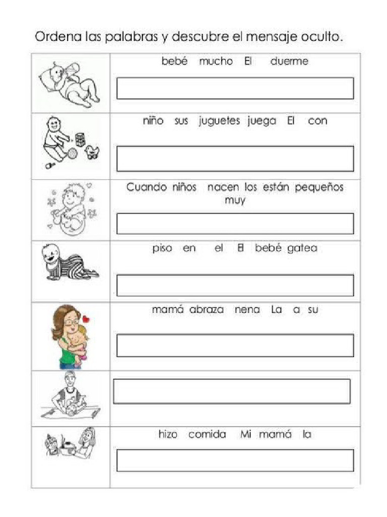 Ordena Oraciones | PDF