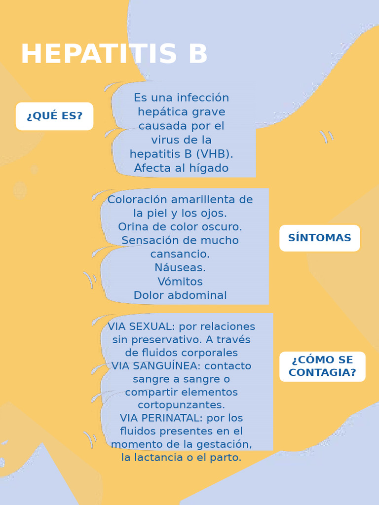 Infección Hepática: Hepatitis B y Prevención | PDF | Hepatitis B ...