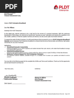 PLDT Application Form-1 | PDF | Internet Access | Oral Communication