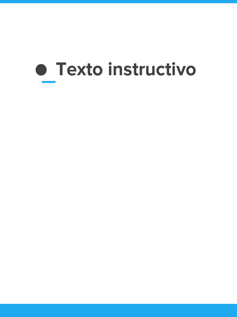 Guía de Textos Instructivos | PDF