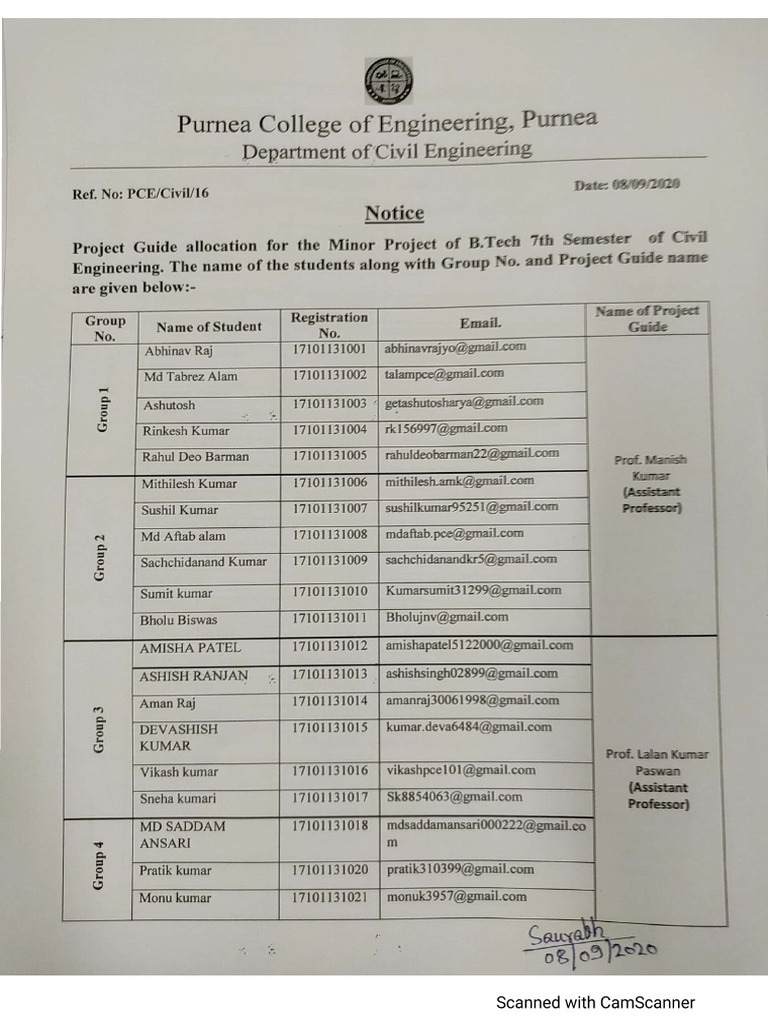 Minor Project B.Tech 7th Sem | PDF