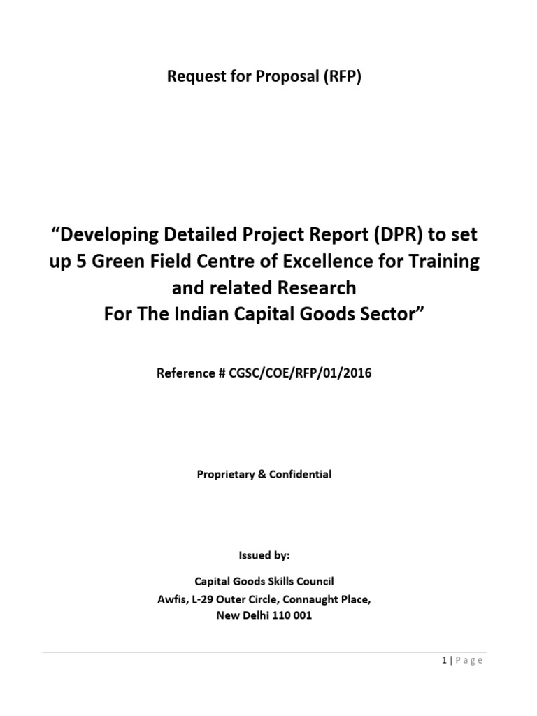 Request For Proposal - COE 30122016 | PDF | Request For Proposal ...
