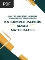 Class X Mathematics Sample Paper 2025 | PDF | Circle | Sphere