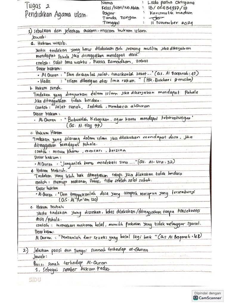 Tugas 2 PAI Lisda | PDF