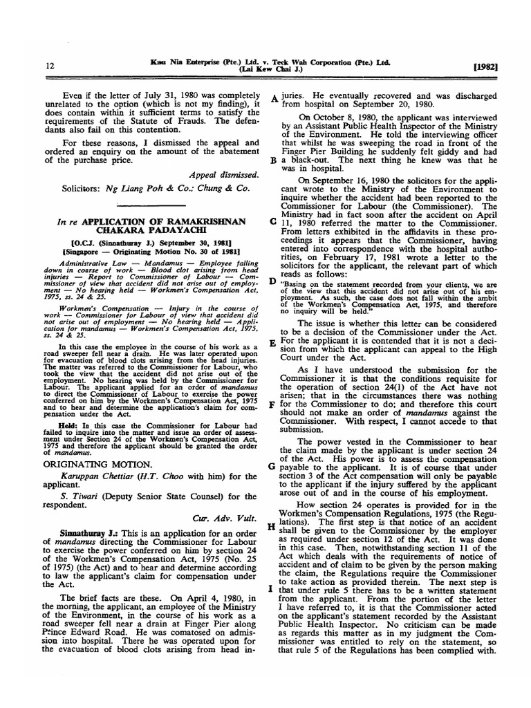 In Re Application of Ramakrishnan Chakara Padayachi | PDF