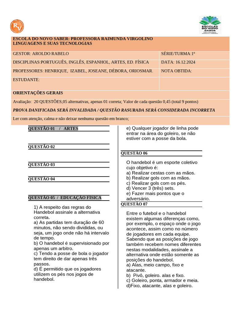 Ava.3A Ed. Fisica | PDF