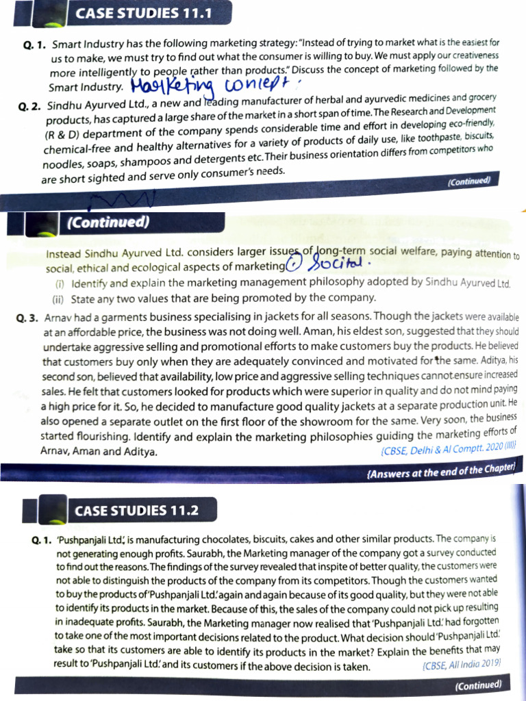 Marketing Management Case Study | PDF | Marketing | Sales