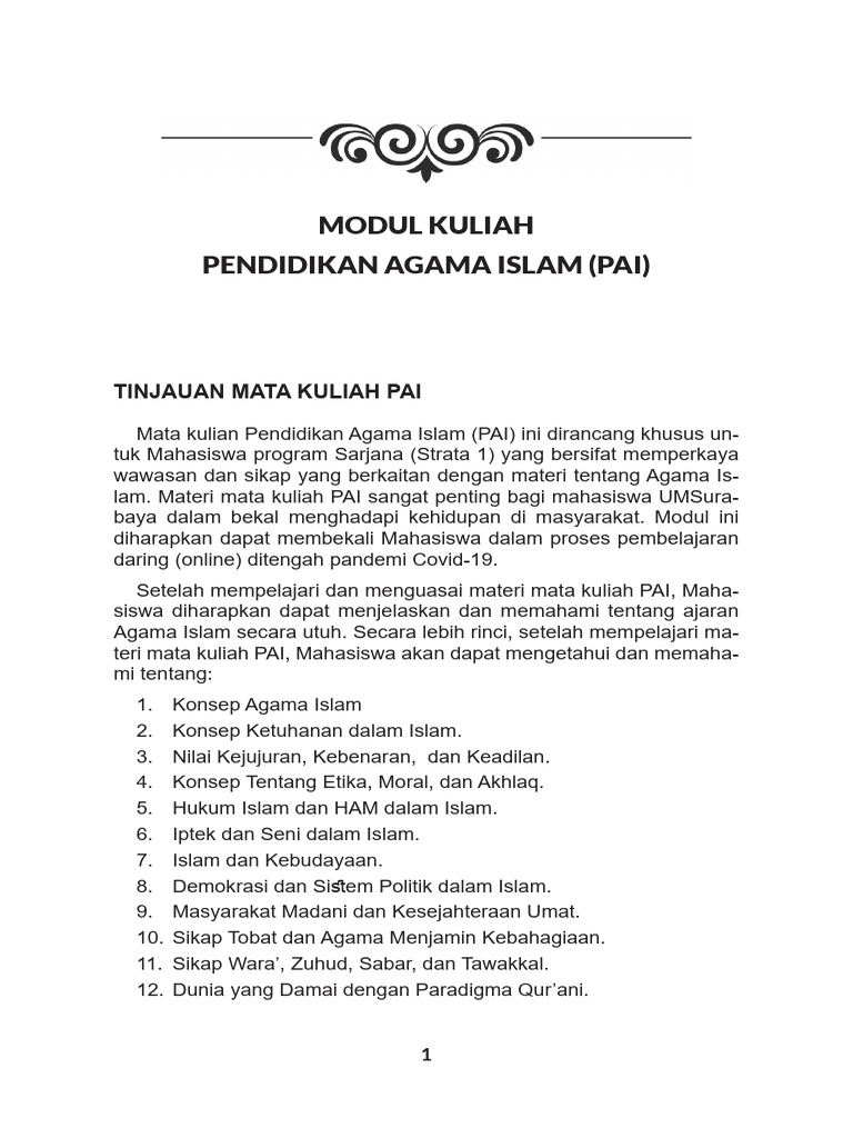 Tiga Macam Sikap Muru'ah dalam Islam | PDF