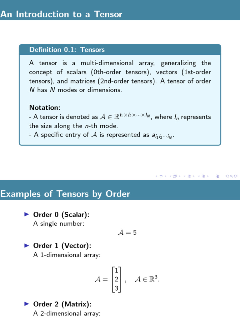 Tensors Vd | PDF | Applied Mathematics | Mathematical Objects