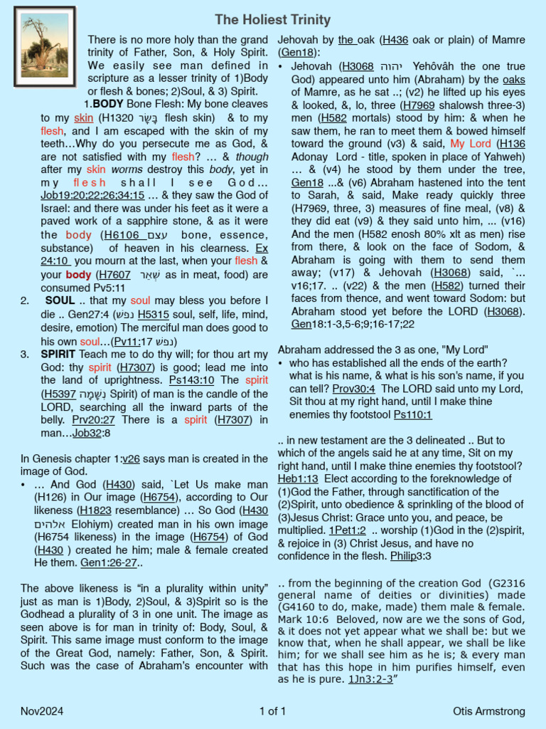 HolyTrinity | PDF | Trinity | God