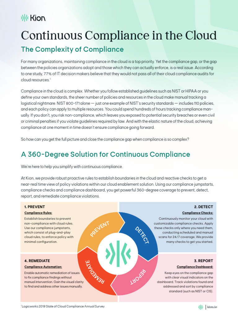 Continuous-Compliance-in-the-Cloud | PDF | Regulatory Compliance ...