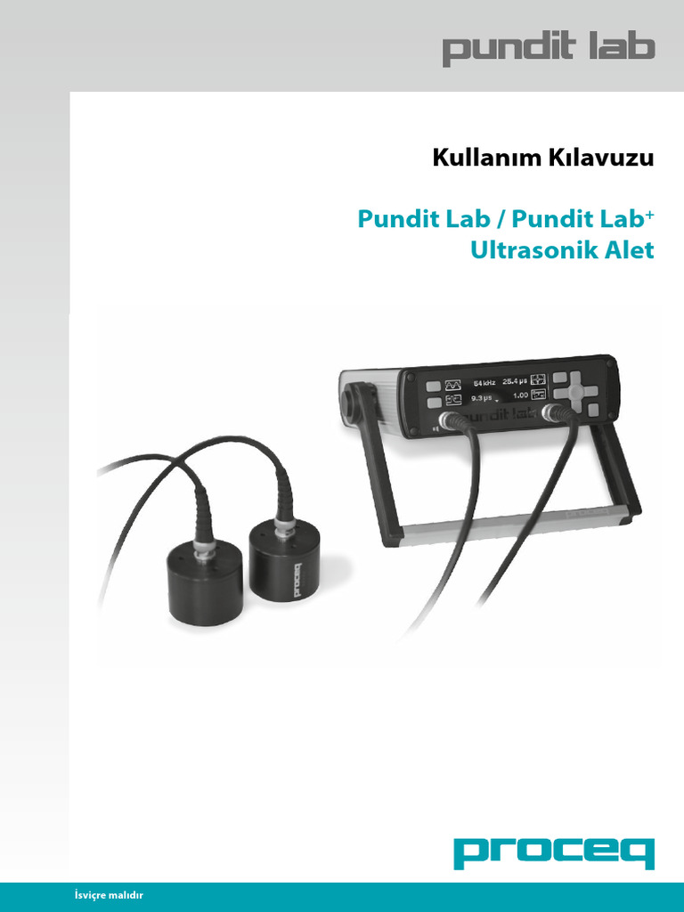 Pundit Lab_Operating Instructions_Turkish_high | PDF