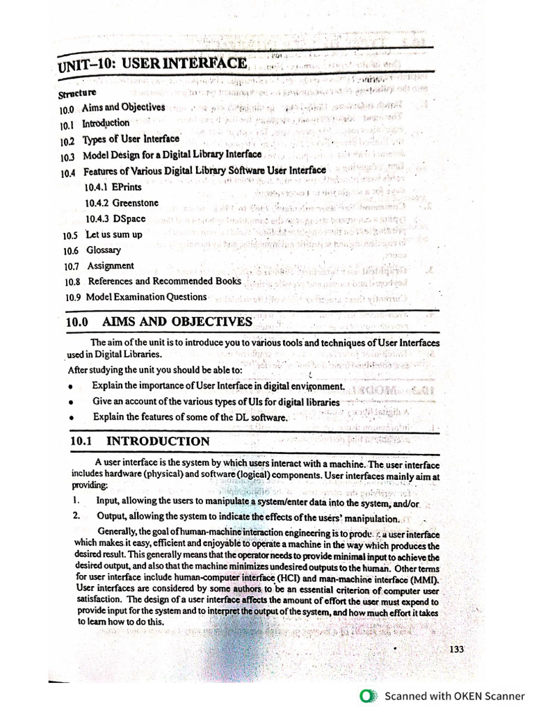 Unit-10 User Interfaces | PDF