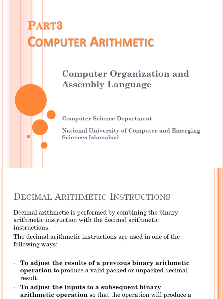 07 Integer Arithmetic - P3 | PDF | Binary Coded Decimal | Assembly Language