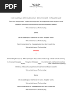 Lyrics - Psalm 23 (I Am Not Alone) | PDF