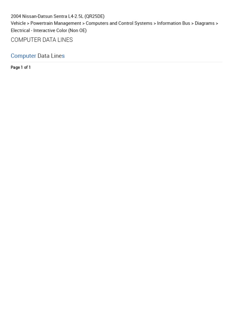 Computer Data Lines (Information Bus) - ALLDATA Repair | PDF ...