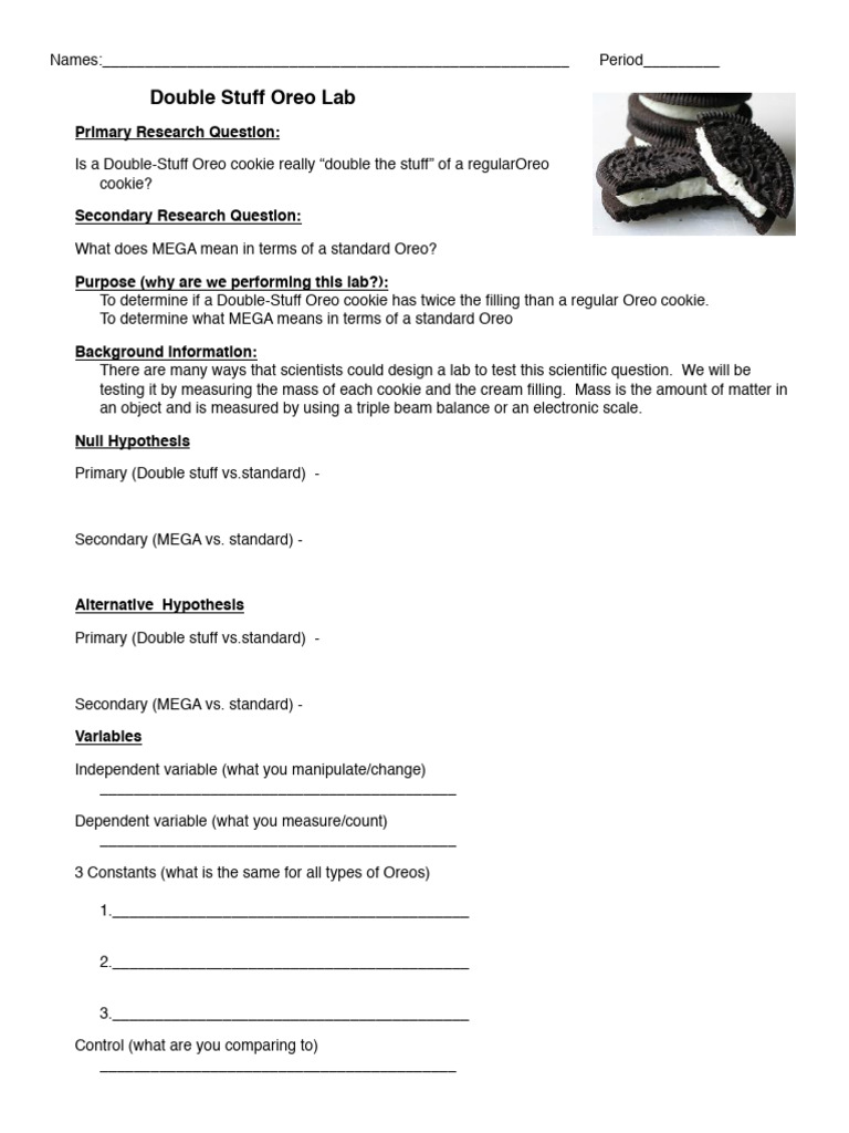 Oreo Filling Lab Analysis | PDF | Weighing Scale | Statistics