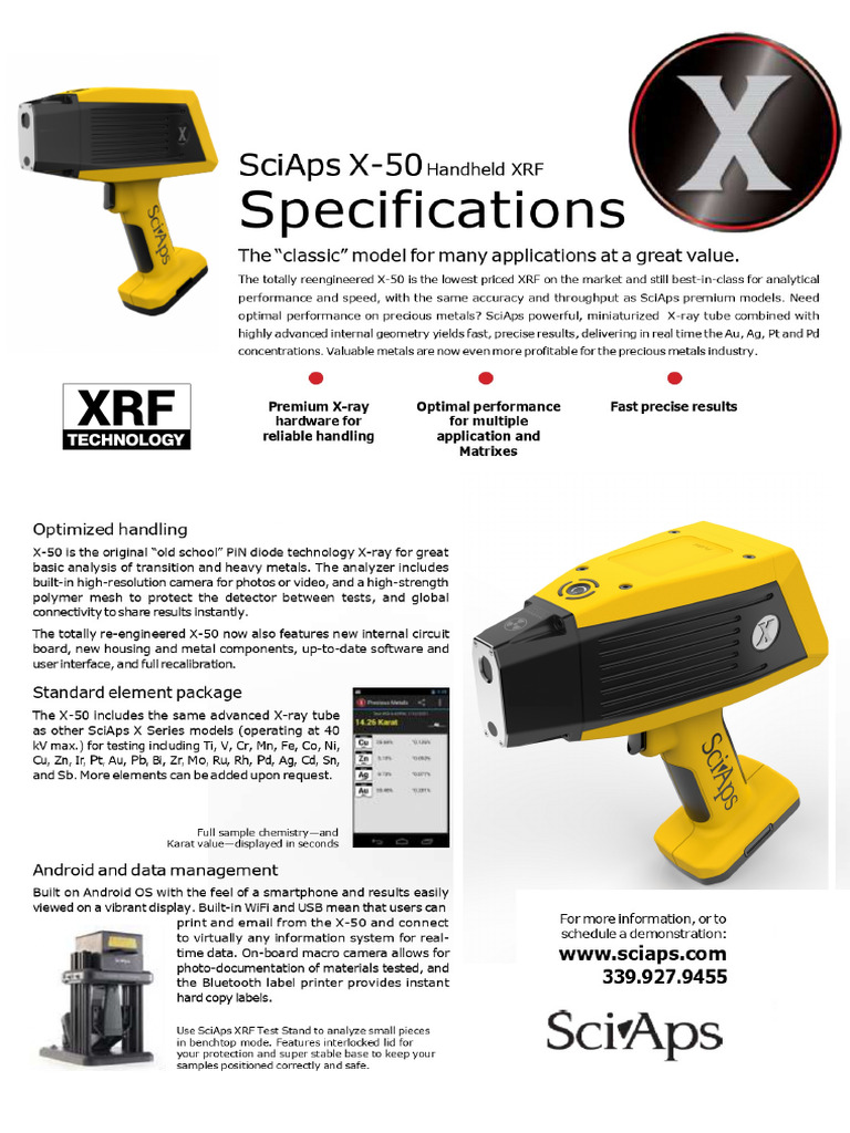 SciAps X50 July2022EN | PDF