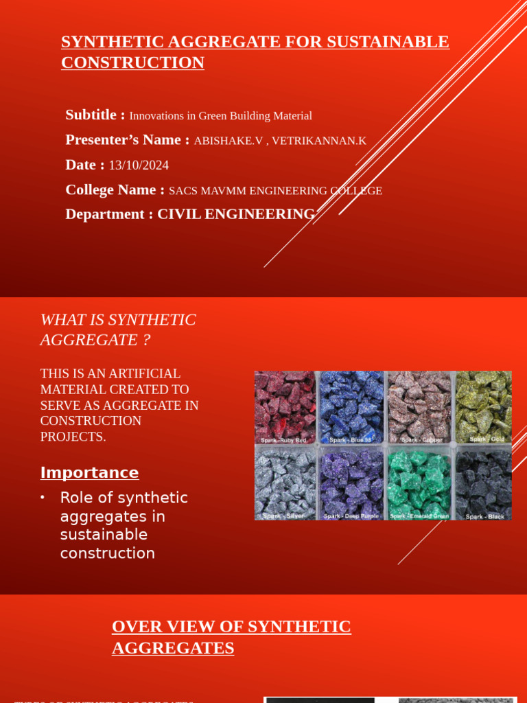 Synthetic Aggregate by Sasc IV-yr | PDF | Construction Aggregate ...