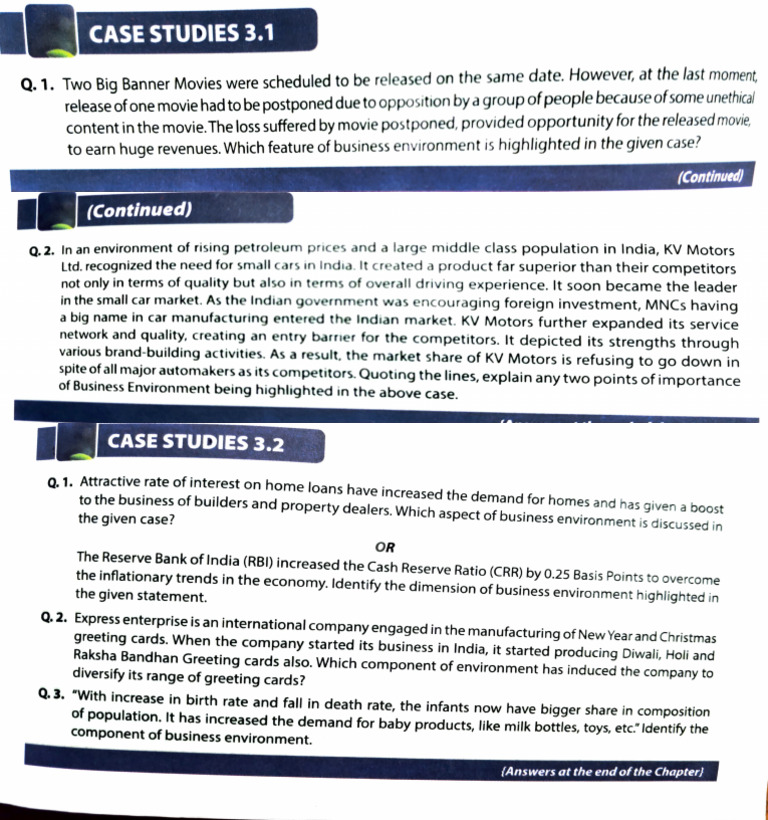 Business Environment Case Study | PDF | Economies