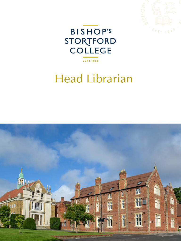 Bishops Stortford College Head Librarian Recruitment Pack | PDF ...
