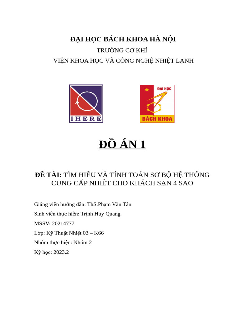 THQ - Đ Án 1 | PDF