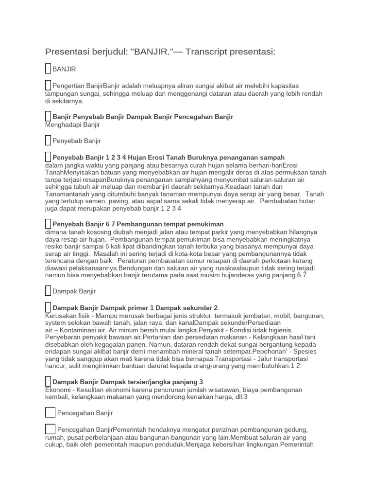 Artikel Bencana Alam Word | PDF