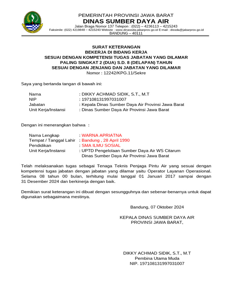 Format SuKet - Portofolio | PDF