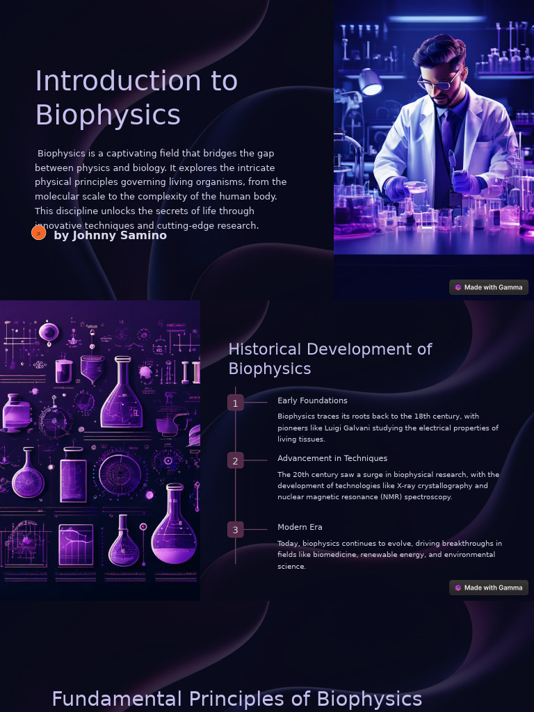 Introduction To Biophysics | PDF | Biophysics | Biology