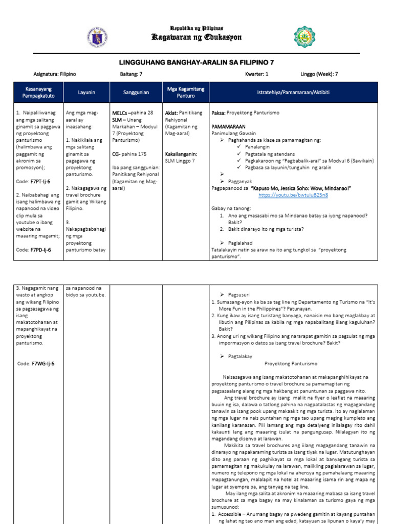 LP Filipino7 Wee7 | PDF
