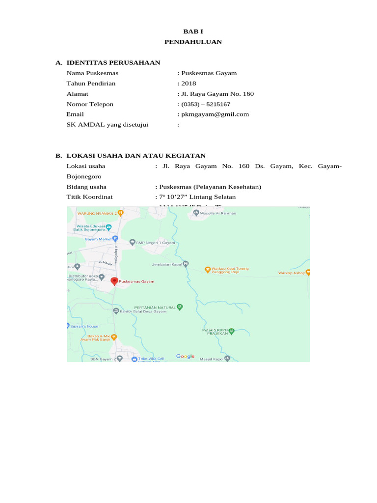 PELAPORAN UKL-UPL (RKL-RPL) | PDF