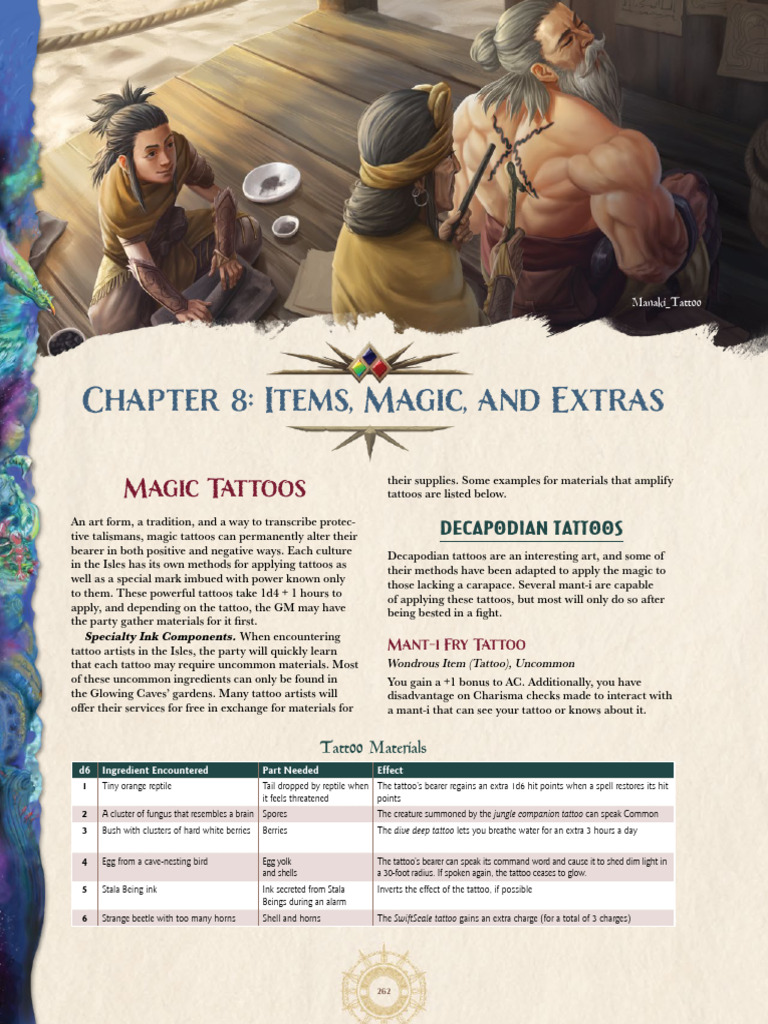 Magic Tattoos and Their Effects | PDF | Magician (Fantasy) | Tattoo