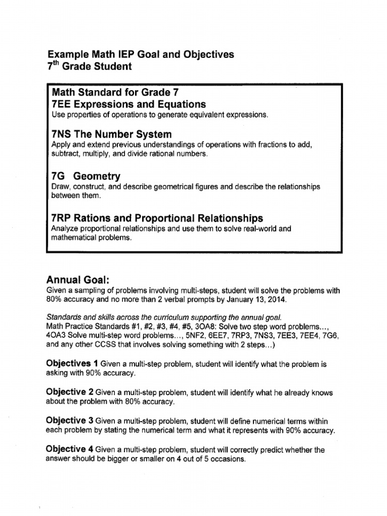 IEPmath-goals | PDF