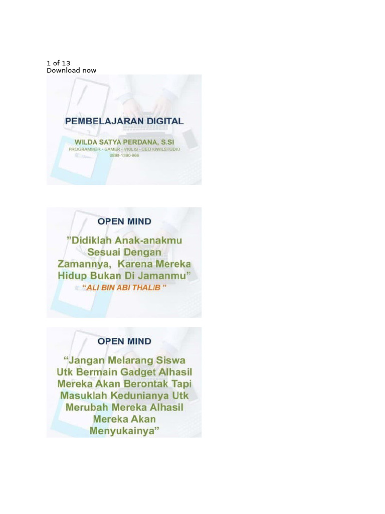 Bahan PPT Pembelajaran Digital | PDF