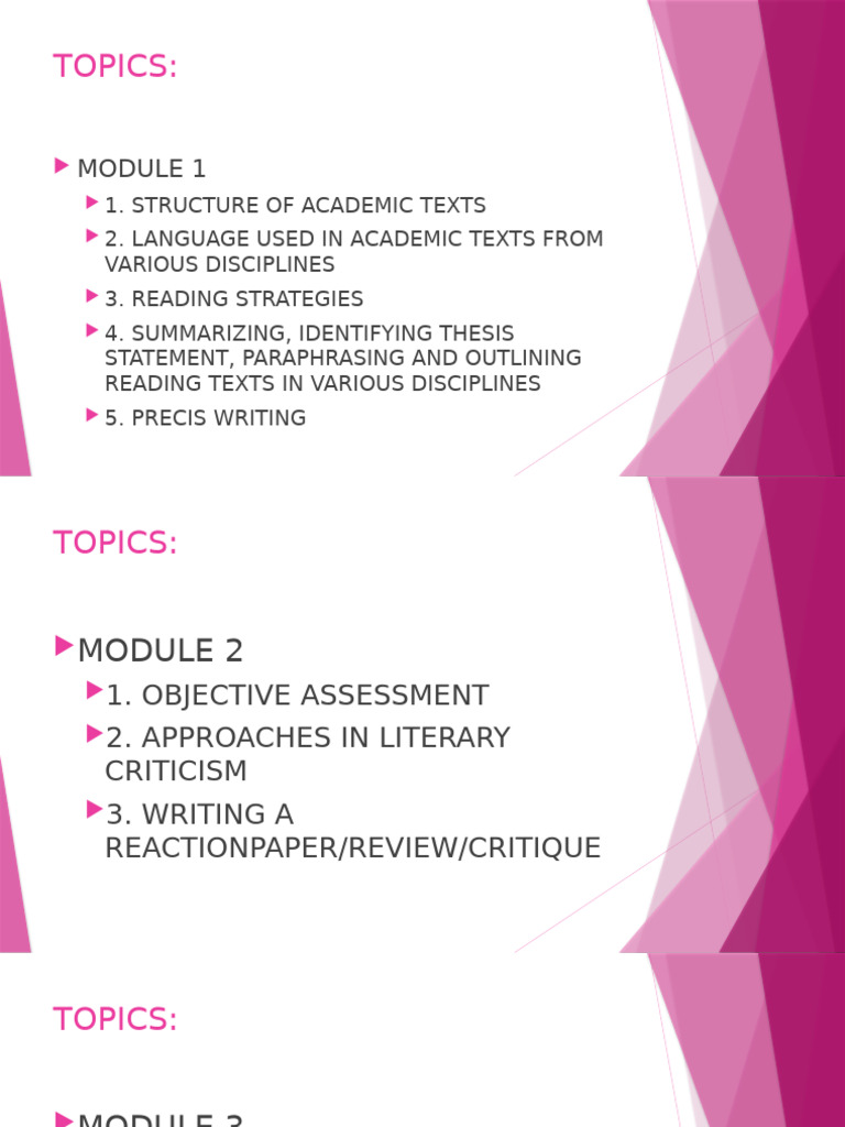 Structure of Academic TXT 052517 | PDF
