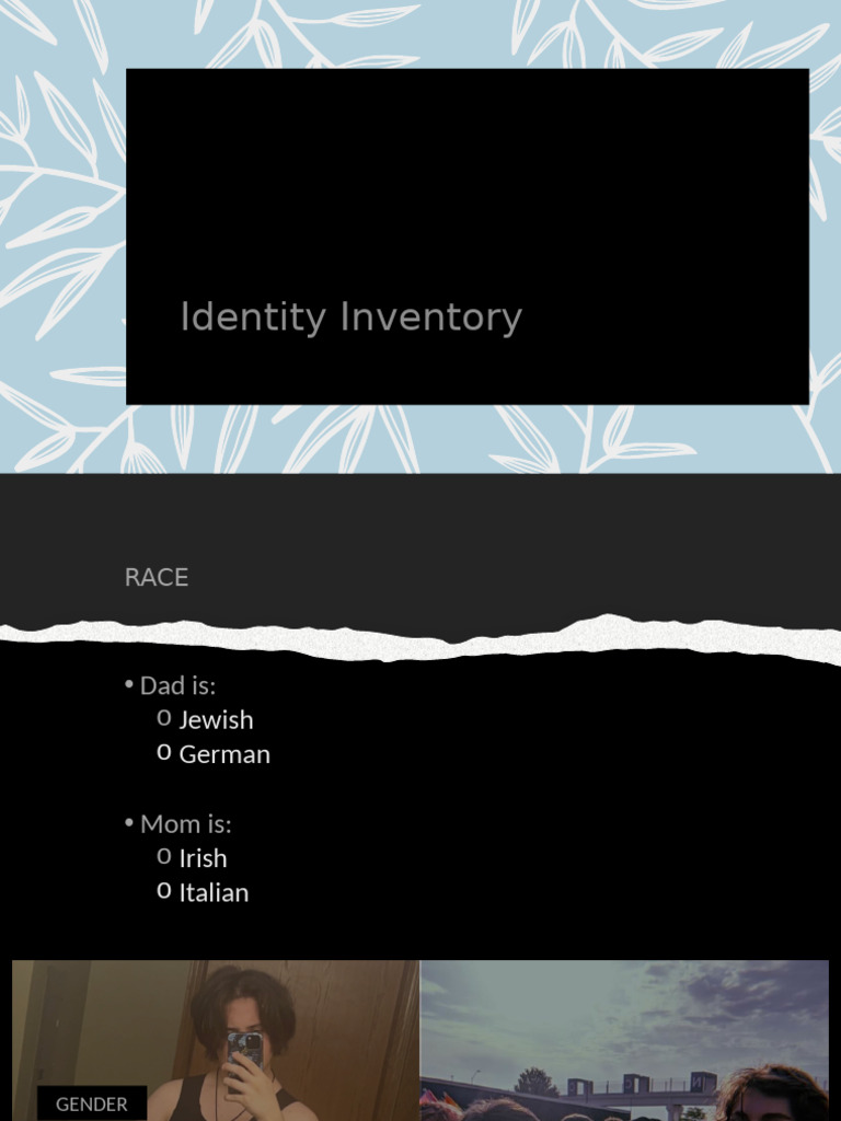 Identity Inventory | PDF