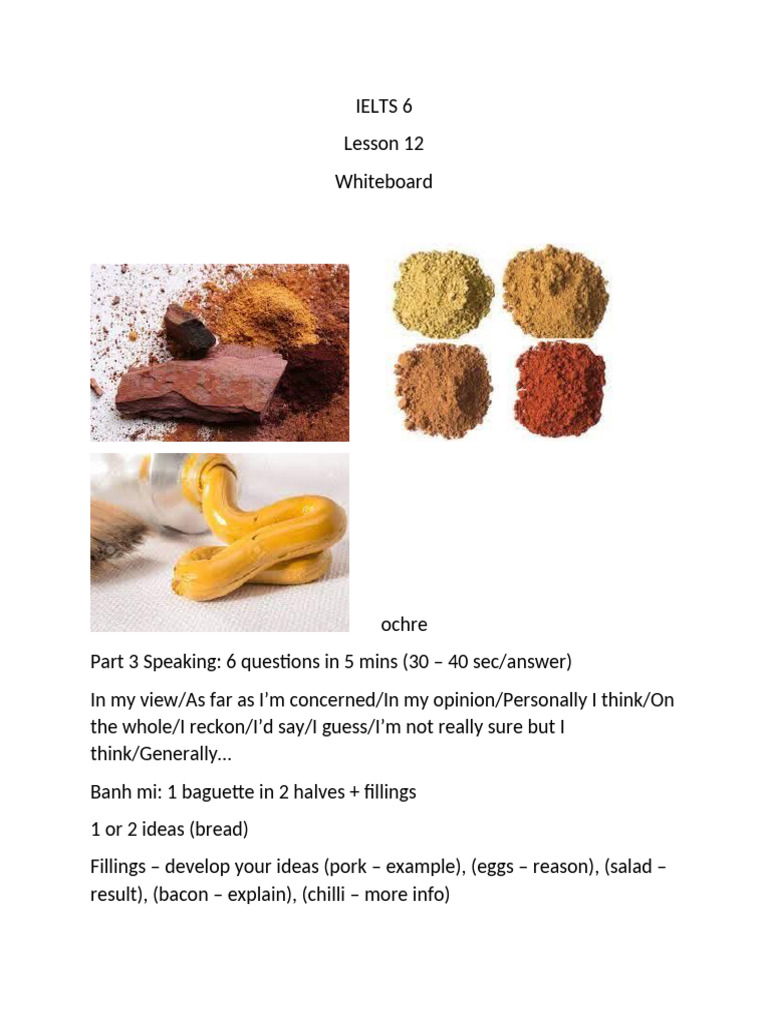 IELTS 6 L12 Whiteboard | PDF