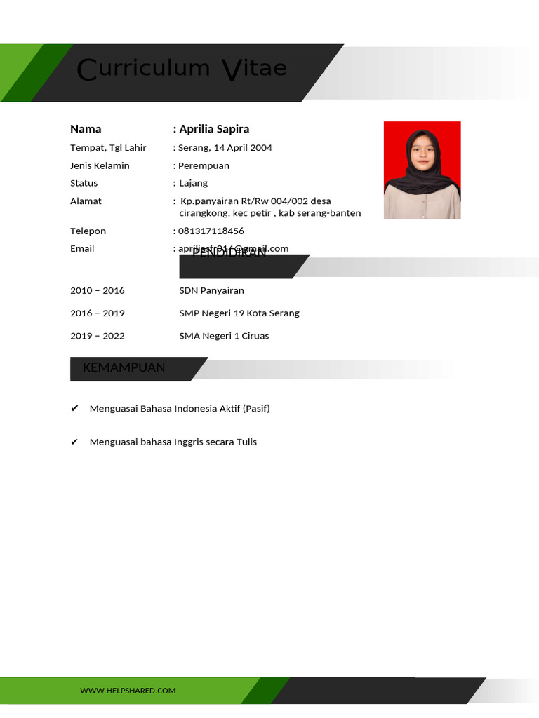 Salinan Contoh CV-48 (48) | PDF