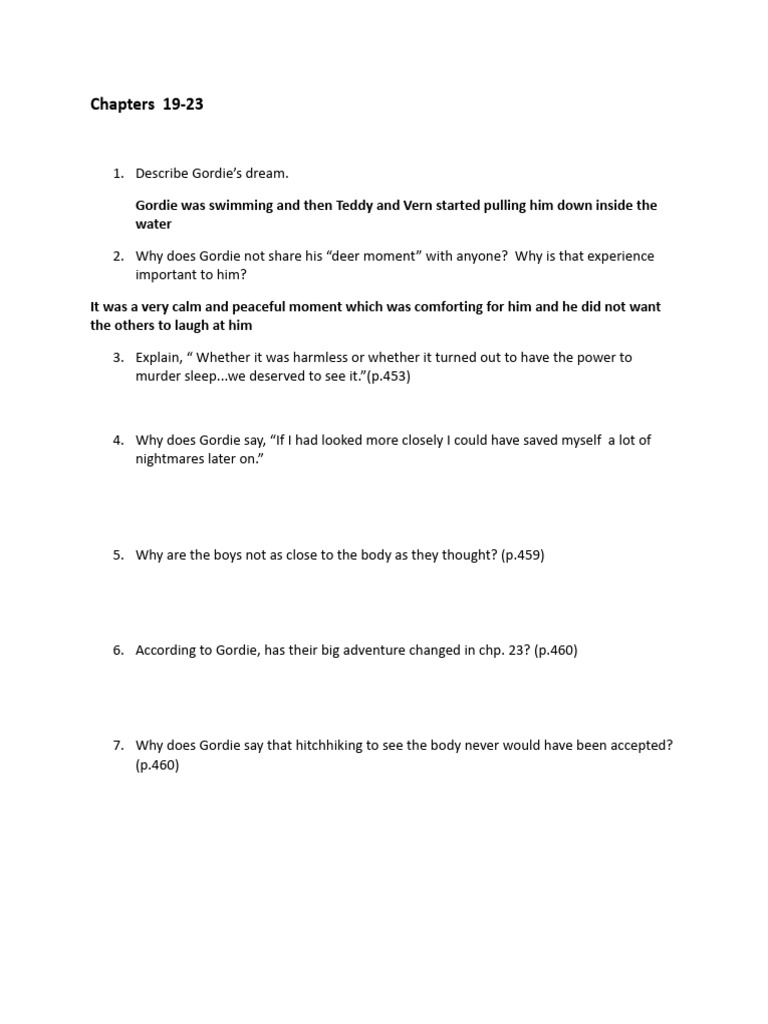 The Body. Chpt.19-23 | PDF