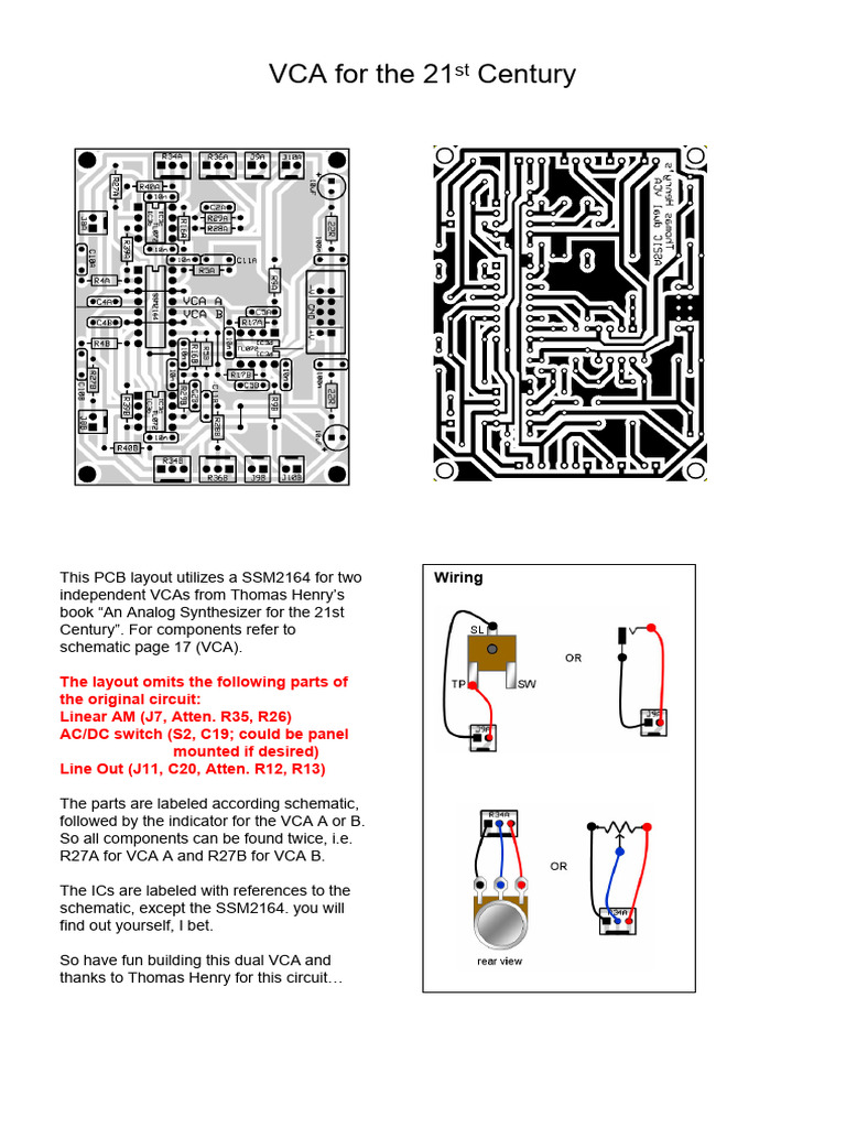 DIY Dual VCA Synth Module Guide | PDF