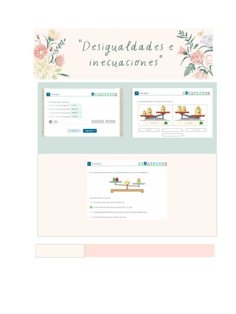 Desigualdades e Inecuaciones C3 | PDF