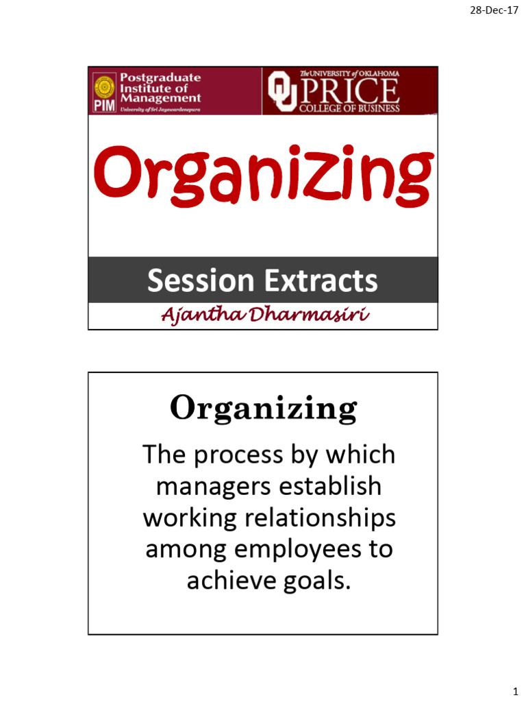 Key Concepts in Organizational Structure | PDF | Organizational ...