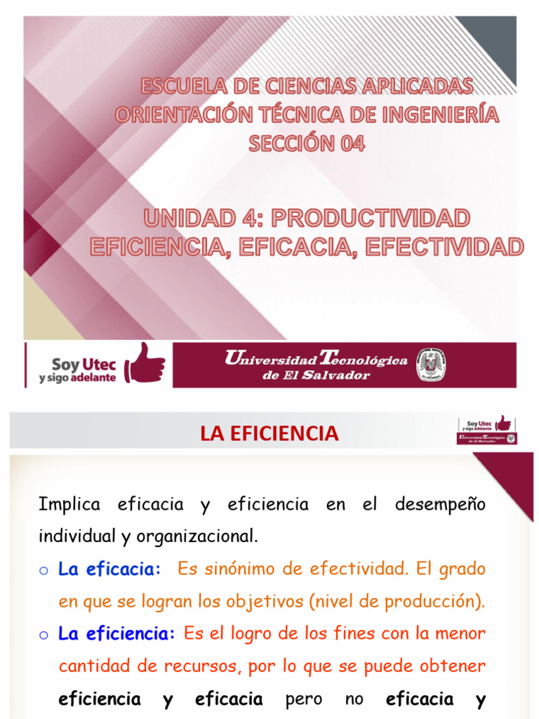 Eficiencia, Eficacia y Productividad | PDF | Business | Economias
